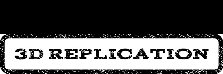 3d printer watermark stamp Royalty Free Vector Image