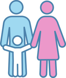 Child protection color icon Royalty Free Vector Image