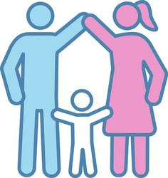 Child protection color icon Royalty Free Vector Image