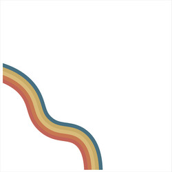 Retro wave rainbow Royalty Free Vector Image - VectorStock