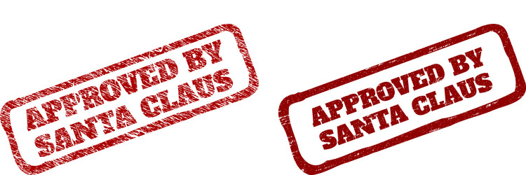 Santa Stamp Approved Vector Images (over 150)