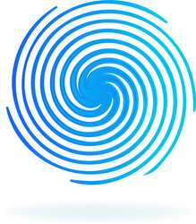 Blue futuristic circular wave Royalty Free Vector Image