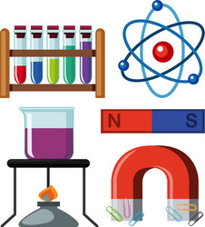 Science tool and frame Royalty Free Vector Image