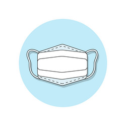 Safety breathing mask Royalty Free Vector Image