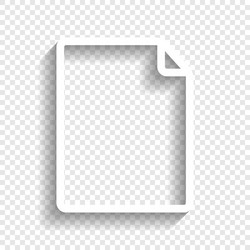 Vertical document sign Royalty Free Vector Image