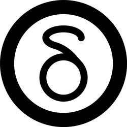 Delta greek symbol small letter lowercase font Vector Image