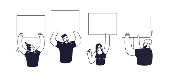 African americans are fighting for their rights Vector Image