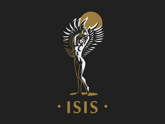 Isis the goddess of ancient egypt Royalty Free Vector Image