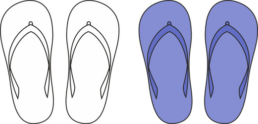 House slippers set fashion cad Royalty Free Vector Image