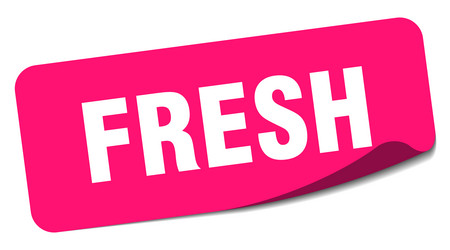 Fresh sticker label Royalty Free Vector Image - VectorStock