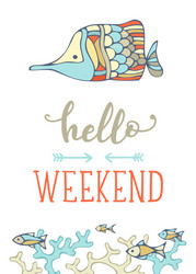 Hello Weekend Vector Images (over 1,500)