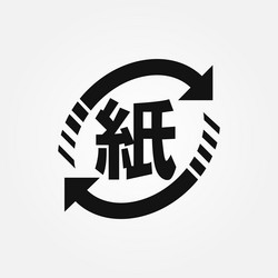 Japanese recycling symbols set marking codes Vector Image