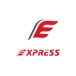 Express logo icon design template Royalty Free Vector Image