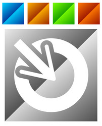 Position accuracy alignment concept icon cursor Vector Image