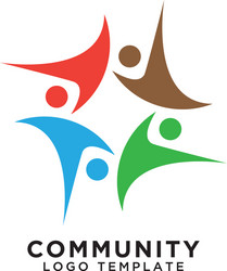Community organization logo design template Vector Image