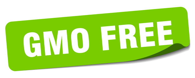 Gmo free sticker label Royalty Free Vector Image