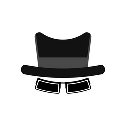 Agent spy incognito icon hat and glasses Vector Image