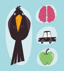 Brain Bird Creative Vector Images (over 150)