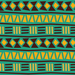 Orange african culture pattern Royalty Free Vector Image