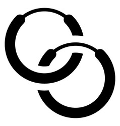 Gold Hoop Earrings Vector Images (over 190)