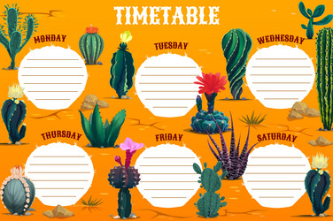 Flower Timetable Vector Images (over 500)