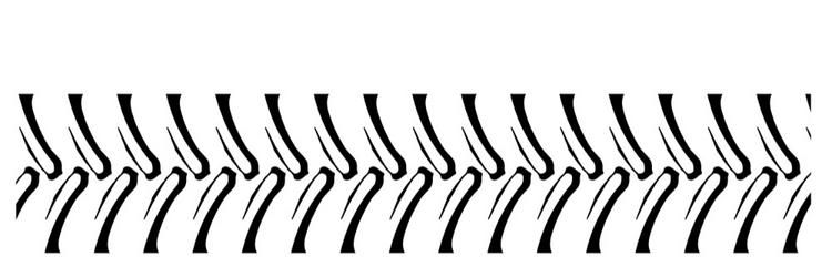 Tractor tread pattern Royalty Free Vector Image