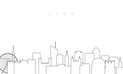 Lyon City Skyline Silhouette Vector Images (80)