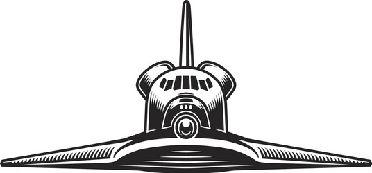 Vintage space ship concept Royalty Free Vector Image