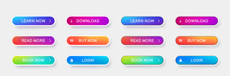 Web set ux ui navigation buttons Royalty Free Vector Image Web set ux ui navigation buttons Royalty Free Vector Image