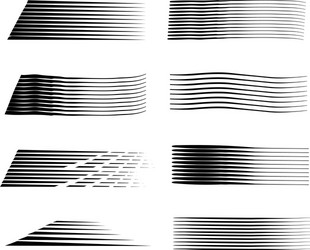 Horizontal speed motion lines fast line Royalty Free Vector