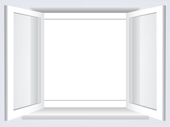 Three section window Royalty Free Vector Image