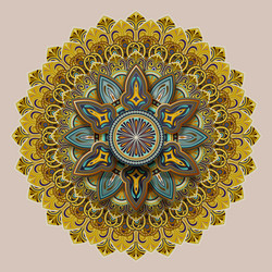 Flower motif pattern design Royalty Free Vector Image