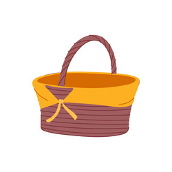 Outdoor picnic basket cartoon Royalty Free Vector Image