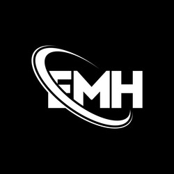 Emh logo letter design Royalty Free Vector Image