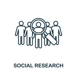 Research insight logo icon template Royalty Free Vector