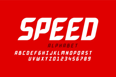 Need for speed typography Royalty Free Vector Image