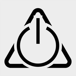 Stand-by symbol sign isolate on white background Vector Image