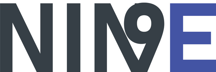 Text logo template number logo element Royalty Free Vector