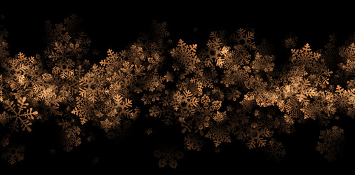 Black winter background with detailed transparent Vector Image