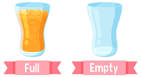 Full Empty Opposites Vector Images (34)