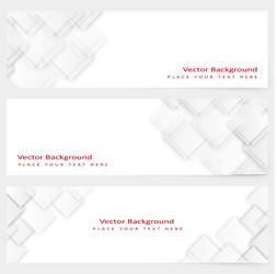 Abstract template horizontal perspective banner Vector Image