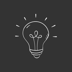 Cute Light Bulb Doodle Vector Images (over 1,100)
