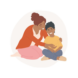 Friendship swaps isolated cartoon Royalty Free Vector Image