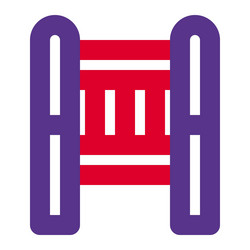 Heavy brewster chair with decorative spindles Vector Image