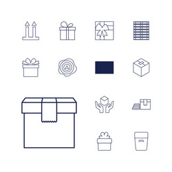 Parcel icons Royalty Free Vector Image - VectorStock
