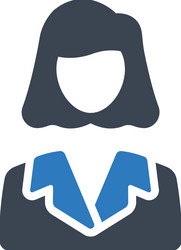 Female millennial icon Royalty Free Vector Image