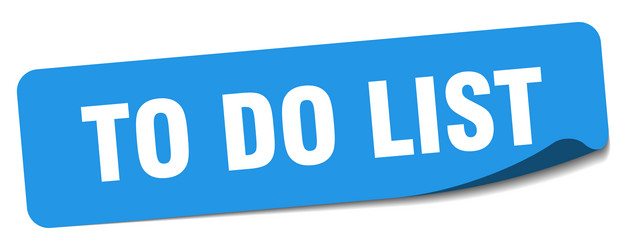 To do list sticker to do list label Royalty Free Vector