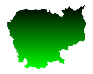 Map of cambodia Royalty Free Vector Image - VectorStock