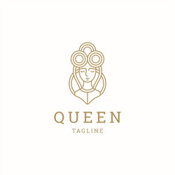 Queen logo Royalty Free Vector Image - VectorStock