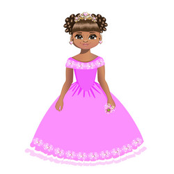 Beautiful princess with diadem Royalty Free Vector Image